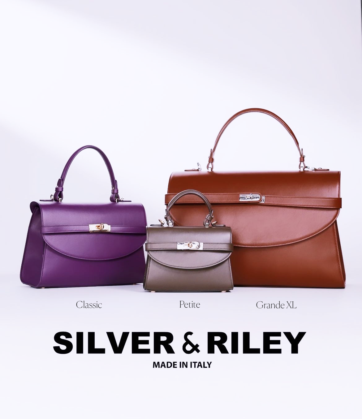 Petite New Yorker Bag in Astoria Noir - Gold Hardware | Silver & Riley
