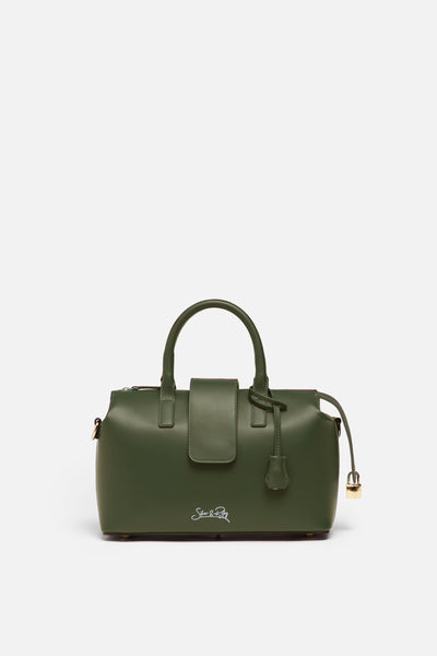 Convertible Executive Leather Bag MIDI in Olive Green - WAITLIST ...